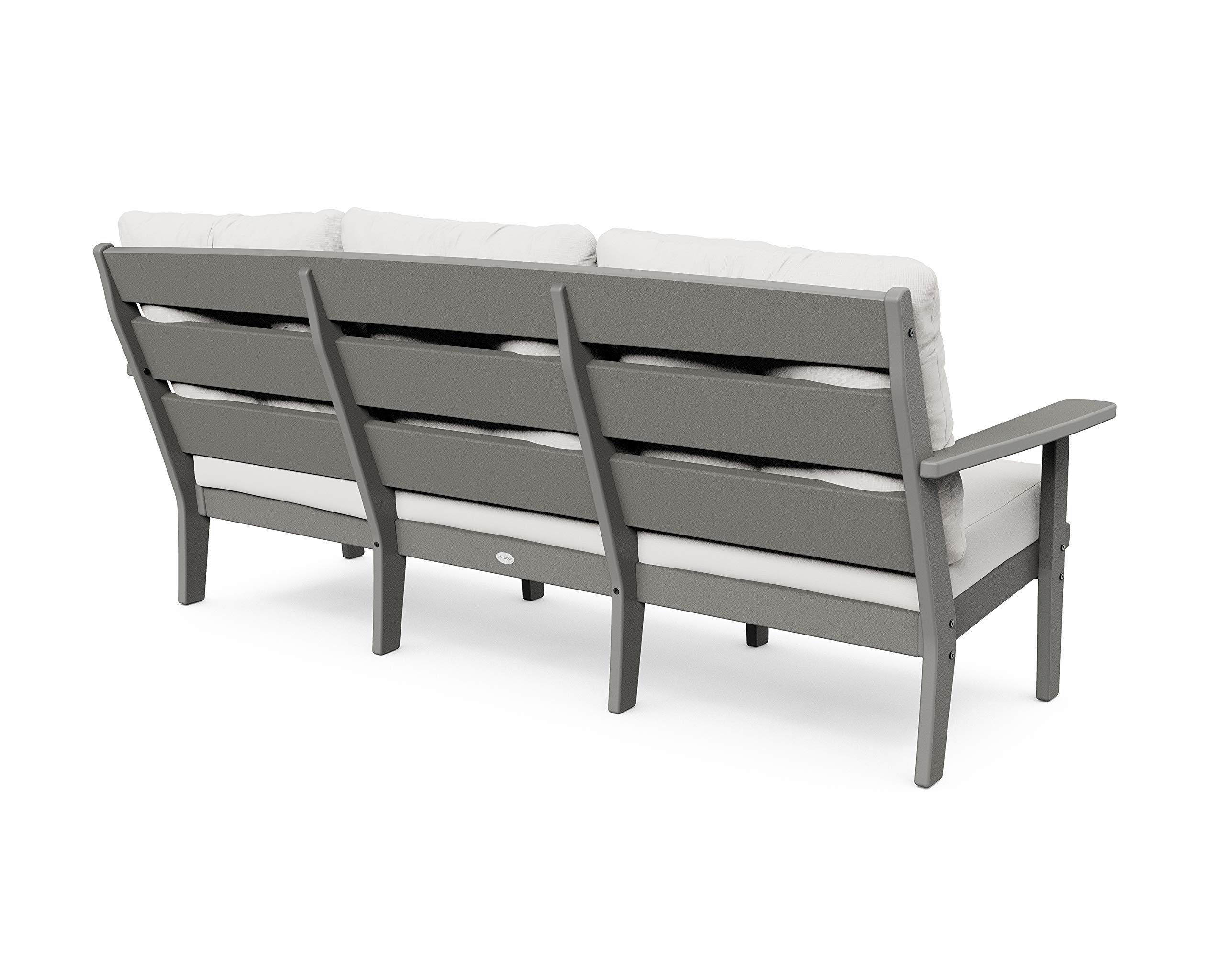 POLYWOOD® Lakeside Sofa, Black/Grey Mist