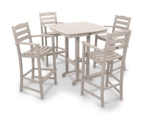 polywood® la casa café bar set, sand