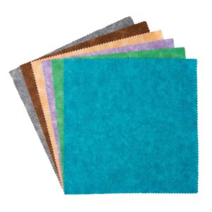 connecting threads blender collection precut quilting cotton fabric bundle 10" squares (mirage tonal)