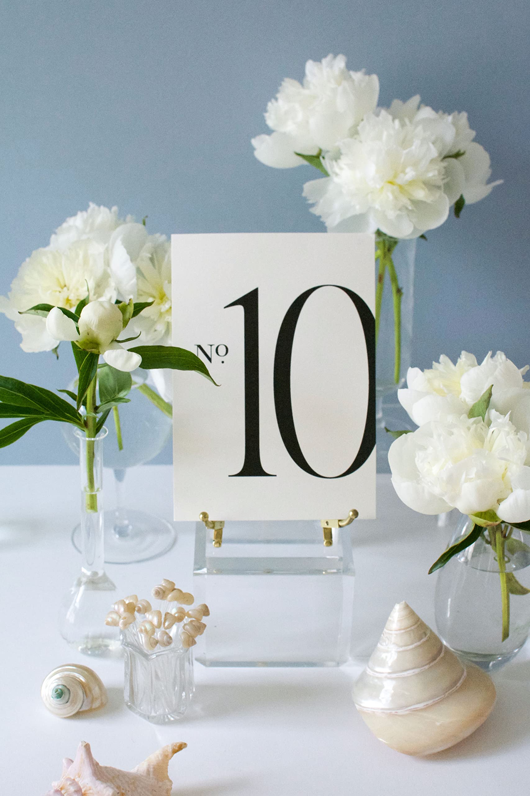 Weekend Paper Co.™ Modern Table Numbers, Single Sided 4x6 Modern Design, Black Matte Ink, Numbers 1-25 plus 3 BONUS signs for Your Wedding, Reception, Anniversary, Birthday Party or Any Celebration!