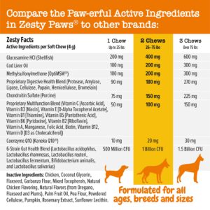 Allergy Immune Supplement for Dogs Lamb- with Omega 3 Wild Alaskan Salmon Fish Oil + Multifunctional Supplements for Dogs - Glucosamine Chondroitin for Joint Support