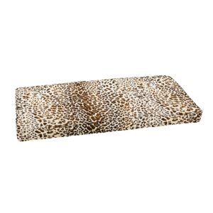 sorra home amz638021sc indoor/outdoor bench cushion, 40" x 17" x 2", espresso leopard