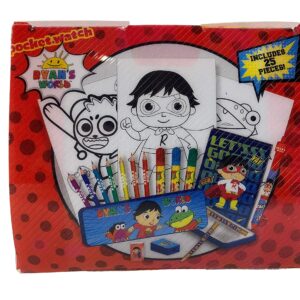 Ryan's World Art Box Set in Acetate Box (Marker,Pen,Eraser,Pencil Case & More)