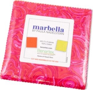 paula nadelstern marbella 5x5 pack 42 5-inch squares charm pack benartex