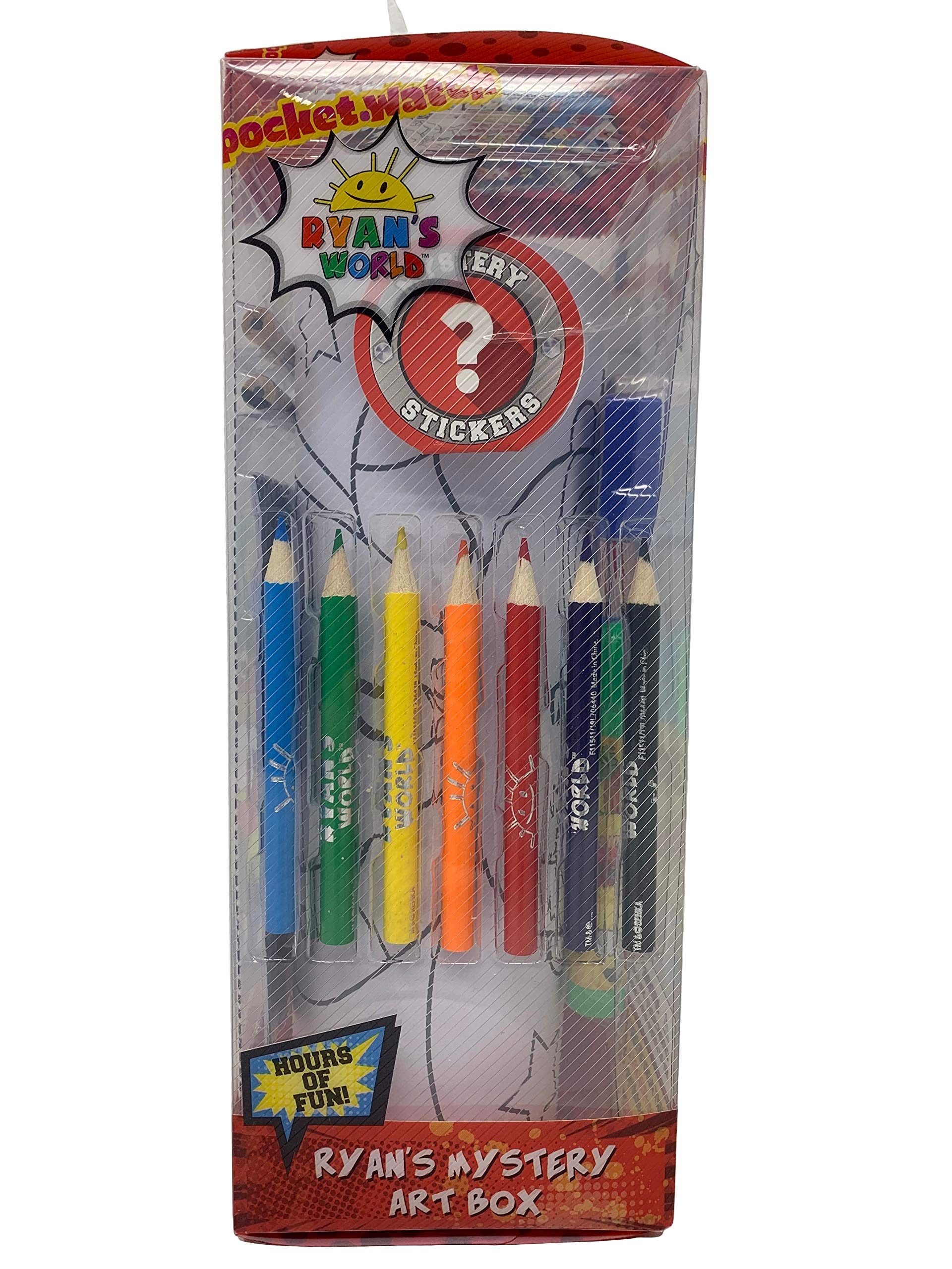 Ryan's World Art Box Set in Acetate Box (Marker,Pen,Eraser,Pencil Case & More)