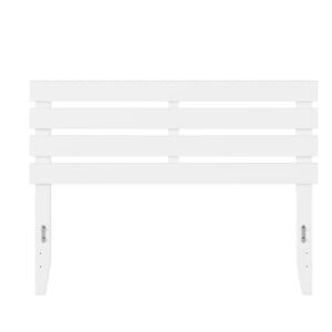 AFI Oxford Full Size Headboard with Attachable Charger in White