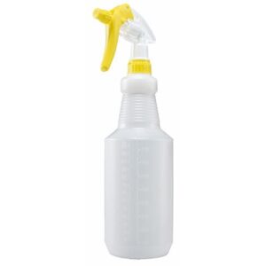 Winco 28 Ounce Professional Spray Bottle with Adjustable Nozzle, Yellow