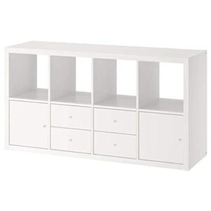 ikea kallax shelf unit with 4 inserts white 30 3/8x57 7/8 592.783.07