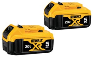 dw 20v max batt 5ah 2pk