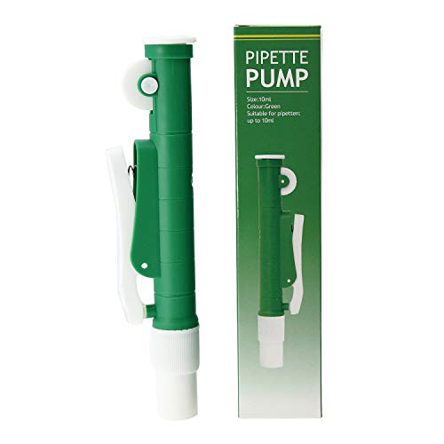 AMTAST Lab Pipettes Scientific Pipette Pump 10ml, Green