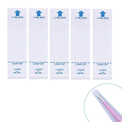 100 Pack Thermometer Probe Covers - Disposable Universal Digital Oral Rectal Thermometer Covers Thermometers Sleeve