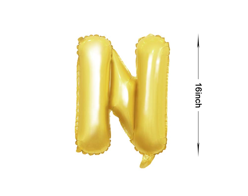 AnnoDeel 16inch NO BOYS ALLOWED Foil Balloons Banner, Gold Letter Mylar Balloon for Women Bride Bacheloretter Banner Party Decoration