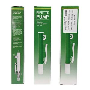 AMTAST Lab Pipettes Scientific Pipette Pump 10ml, Green