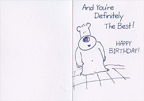 Designer Greetings Only The Best is Good Enough Birthday Card for Uncle