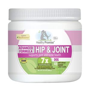 four paws healthy promise advanced formula hip & joint supplement for dogs soft chews 48 count