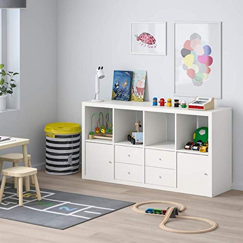 IKEA Kallax Shelf Unit with 4 Inserts White 30 3/8x57 7/8 592.783.07