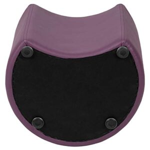 Flash Furniture Nicholas Soft Seating Flexible Moon for Classrooms and Common Spaces - 18" Seat Height (Purple)