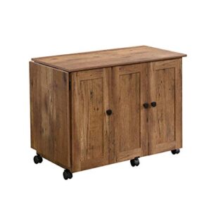 sauder miscellaneous storage sewing/craft cart/ pantry cabinets, vintage oak finish