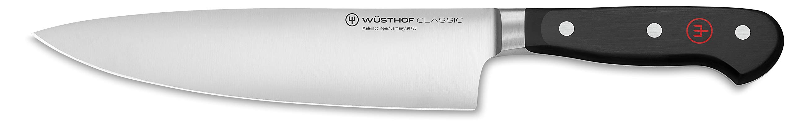 Wusthof 1040130120 Classic Chef’s Knife, 8-Inch Demi-Bolster, Black