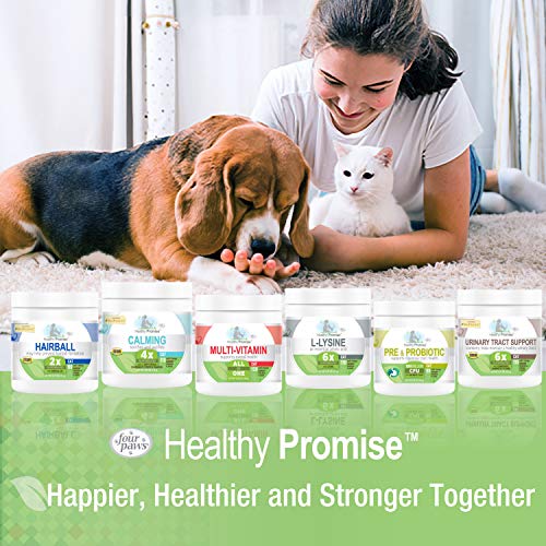 Four Paws Healthy Promise Cat Hairball Control Soft Chews 90 Count