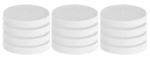 pinnacle mercantile 1 plastic fermentation lids 12 pack white 110/400 size extra large replacement caps with liners