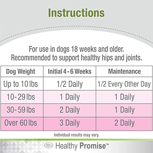 Four Paws Healthy Promise Advanced Formula Hip & Joint Supplement for Dogs Soft Chews 48 Count