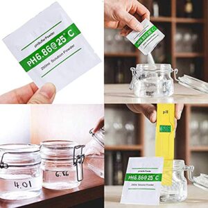 Nynelly 15 Pack pH Meter Buffer Solution Powder pH 6.86, 4.01, 9.18 for Precise Calibrate pH Meter, pH Calibration Powder Solution, pH Tester Calibration Powder Packets