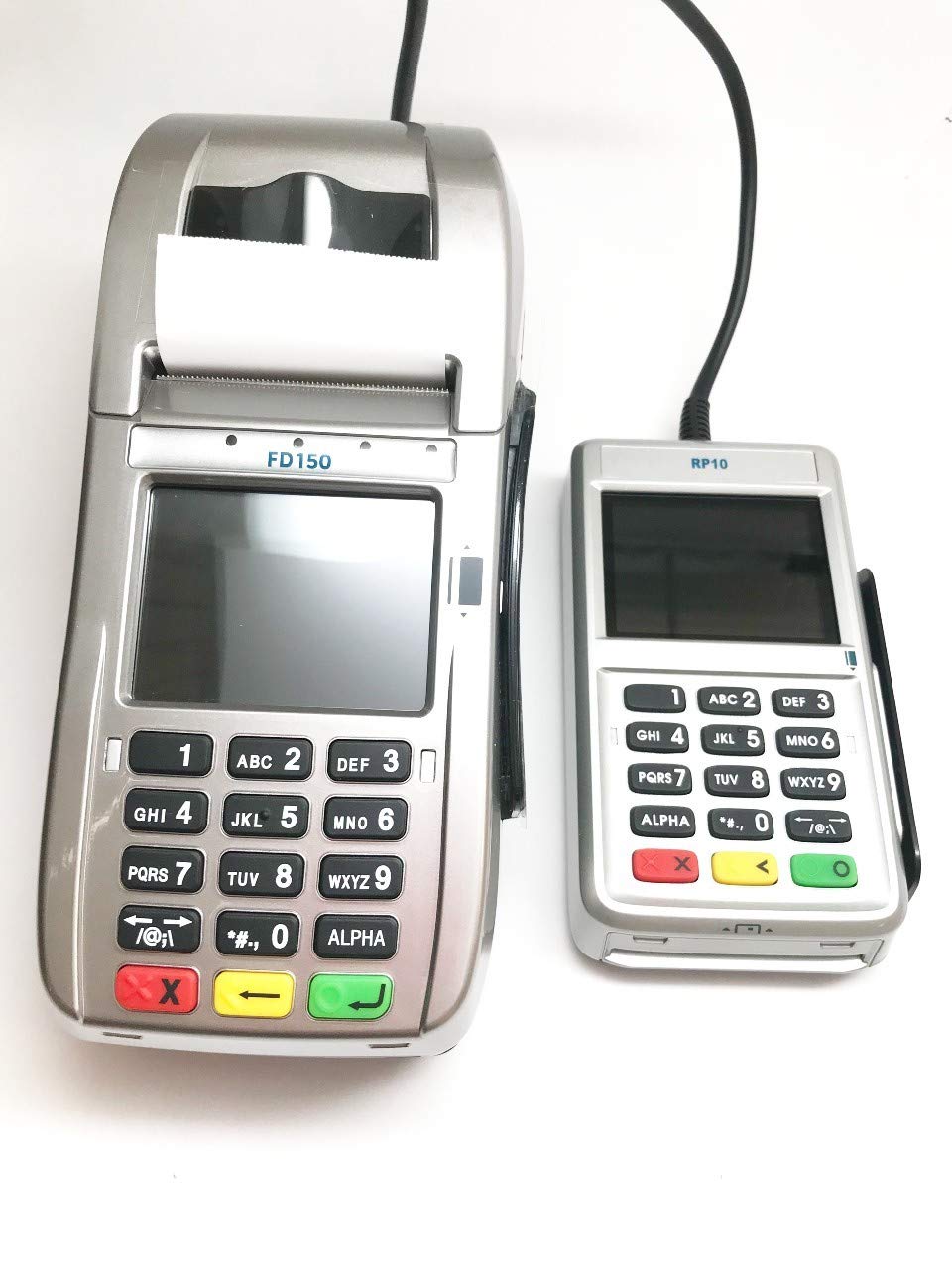 First Data FD150 EMV CTLS Credit Card Terminal and RP10 PIN Pad with Carlton 501 Encryption Bundle