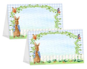 peter rabbit buffet cards place cards - 12 peter rabbit table tents - peter rabbit place cards - peter rabbit decorations - peter rabbit party decorations - peter rabbit party supplies -table tents