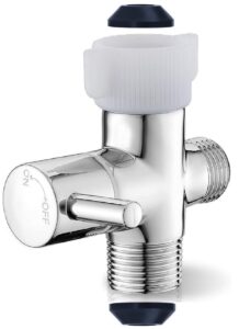 fat-cattie brass bidet t adapter with shut-off valve,3 way 7/8" x 7/8" x g1/2（20mm）,metal t valve for bidet(bidet t-valve adapter)