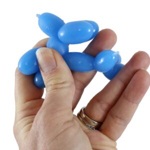 12 Mini Balloon Dog Stretchy Toy - Cute Squishy Sensory Fidget Toy - Party Favors & Prizes (1 Dozen)