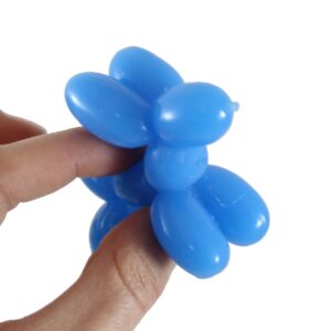 12 Mini Balloon Dog Stretchy Toy - Cute Squishy Sensory Fidget Toy - Party Favors & Prizes (1 Dozen)