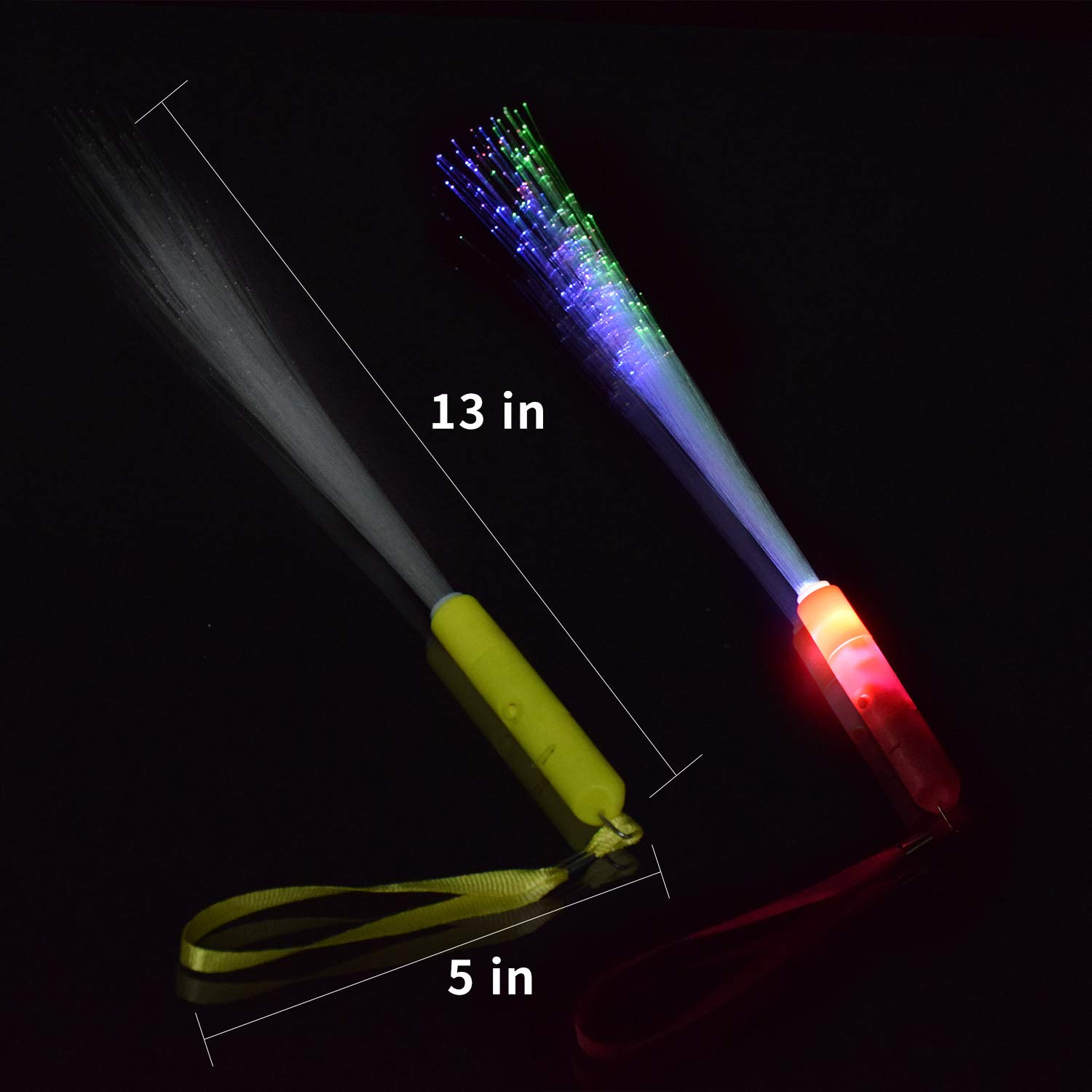 M.best 12pcs Glow Sticks Party Supplies, 3 Modes Colorful Flashing LED Light Up Glow Wands Sticks for Party Favors