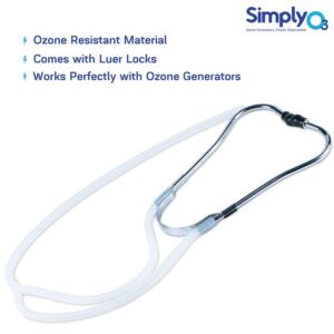 Simply O3 Ozone Stethoscope Accessory For Silicone Tube, Soft Ear Plugs, Male Luer Lock