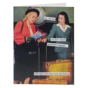 anne taintor birthday cards funny vintage retro greeting card for her, 4.25" x 5.5", emotional