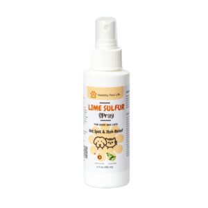 classic's lime sulfur spray - pet care for dry and itchy skin - spotcare and safe solution for dog, cat, puppy, kitten, horse (4 oz)