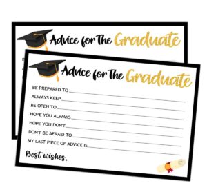 yangmics direct graduation advice cards 2024-30 pack – graduation party supplies 2024 – advice for the graduate graduation party favors table games props