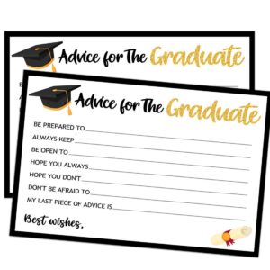 Yangmics Direct Graduation Advice Cards 2024-30 Pack – Graduation Party Supplies 2024 – Advice for The Graduate Graduation Party Favors Table Games Props