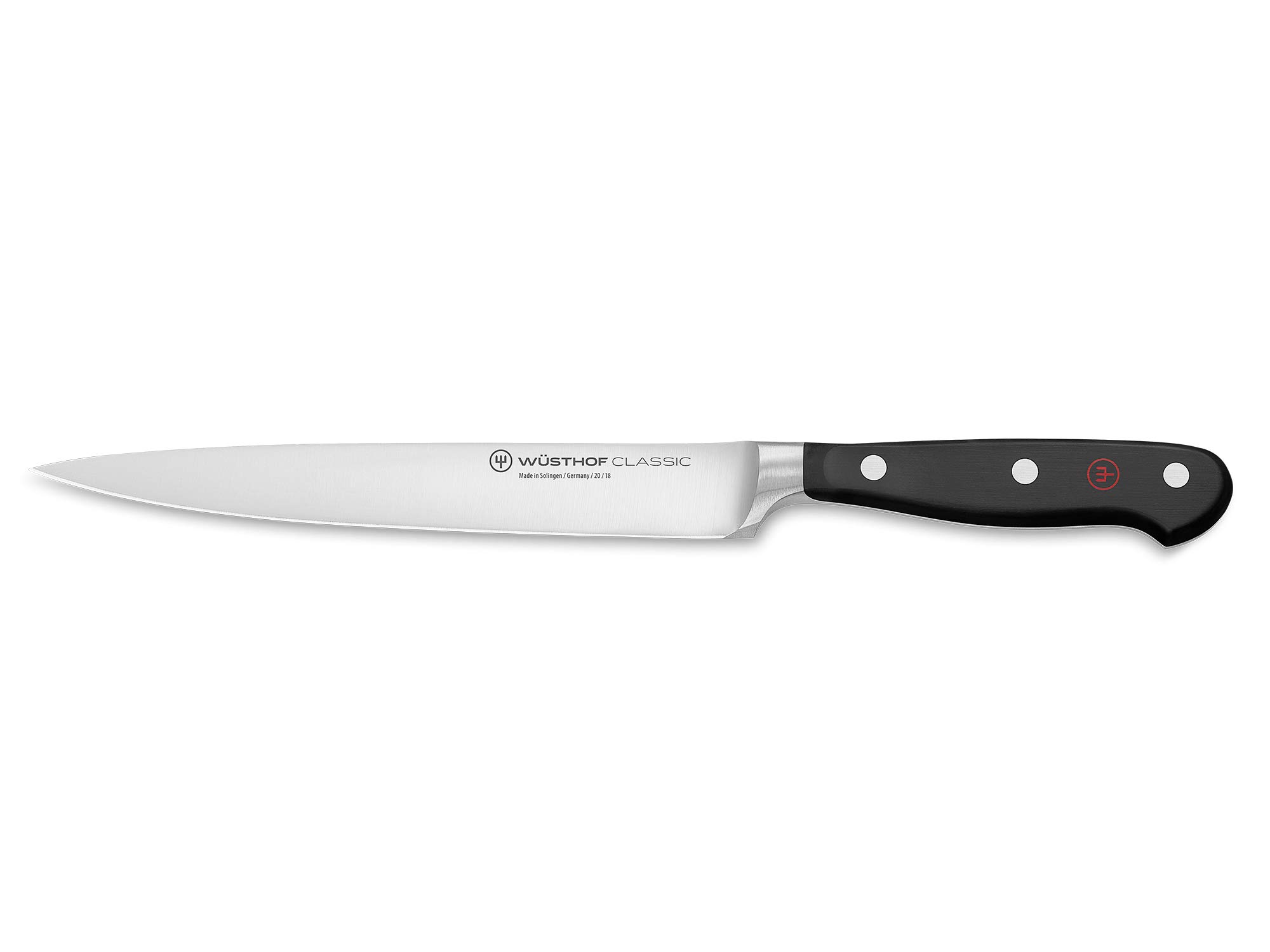 Wusthof 1040103718 Classic Fillet Knife, 7-Inch Flexible, Black