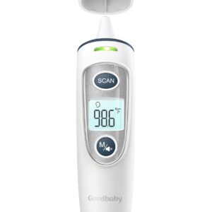 Ear Thermometer for Adults and Kids, Digital Accurate Ear and Forehead Thermometer with Fever Alarm, 1 Second Fast Result, FSA HSA Eligible, Easy to use, 2 in 1 Mode