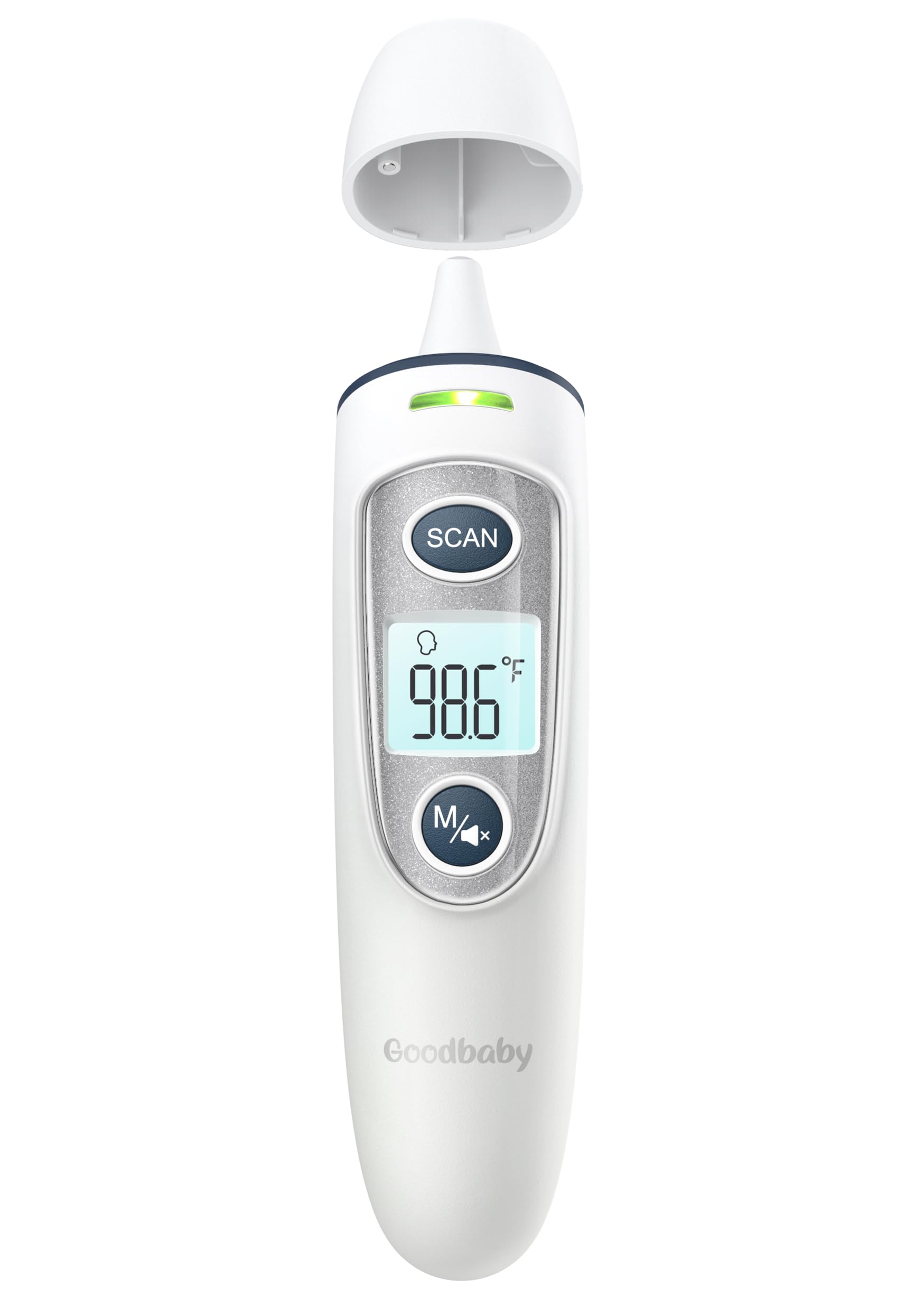 Ear Thermometer for Adults and Kids, Digital Accurate Ear and Forehead Thermometer with Fever Alarm, 1 Second Fast Result, FSA HSA Eligible, Easy to use, 2 in 1 Mode