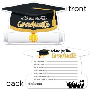 2024 Graduation Advice Cards for The Graduate - Graduation Party Games Ideas Activities Supplies - Grad Celebration - for Graduate Decorations Favor, High School and College(Shaped)(30 Pack)