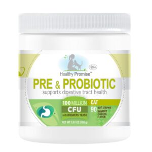 four paws healthy promise pre and probiotics for cats soft chews 90 count