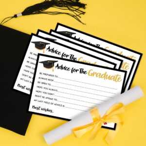 Yangmics Direct Graduation Advice Cards 2024-30 Pack – Graduation Party Supplies 2024 – Advice for The Graduate Graduation Party Favors Table Games Props