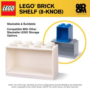 Room Copenhagen Lego Brick Set with 4-Stud and 8-Stud Box Shelves, White