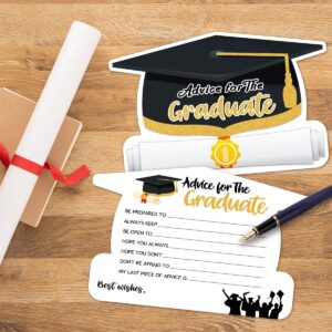 2024 Graduation Advice Cards for The Graduate - Graduation Party Games Ideas Activities Supplies - Grad Celebration - for Graduate Decorations Favor, High School and College(Shaped)(30 Pack)