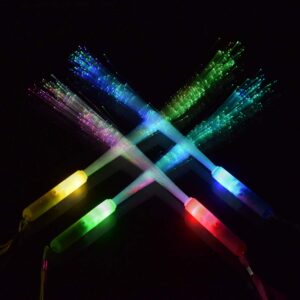 M.best 12pcs Glow Sticks Party Supplies, 3 Modes Colorful Flashing LED Light Up Glow Wands Sticks for Party Favors