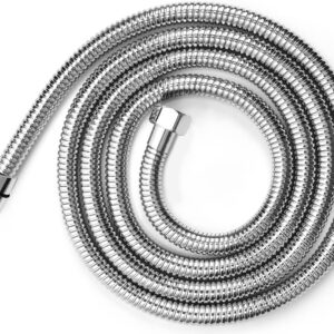 59 Inches Shower Hose,Bidet hose 304 Stainless Steel Handheld Shower Head Hose,The thread interface size is G1/2 (20mm)(Chrome)