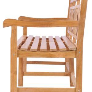 Teak Wood O Outdoor Patio Bench Extra Large, 8 Foot, Made from Solid A-Grade Teak Wood