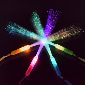 M.best 12pcs Glow Sticks Party Supplies, 3 Modes Colorful Flashing LED Light Up Glow Wands Sticks for Party Favors